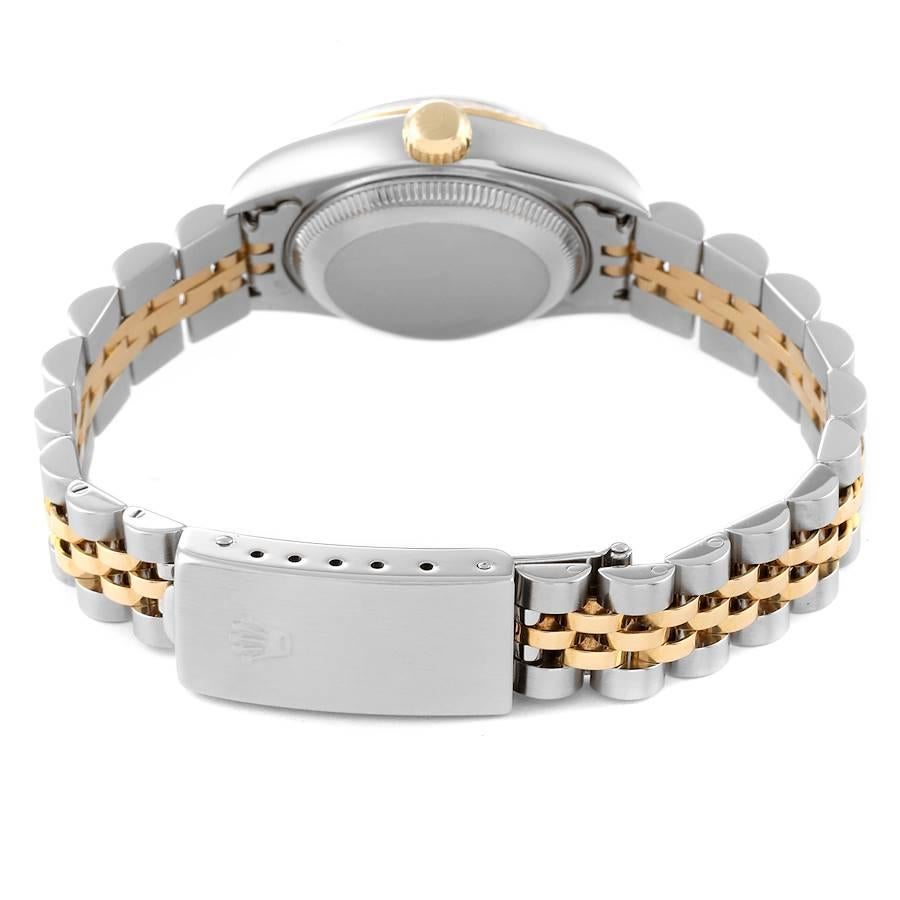 Rolex Datejust Steel Yellow Gold Red Vignette Diamond Watch 79173 For ...