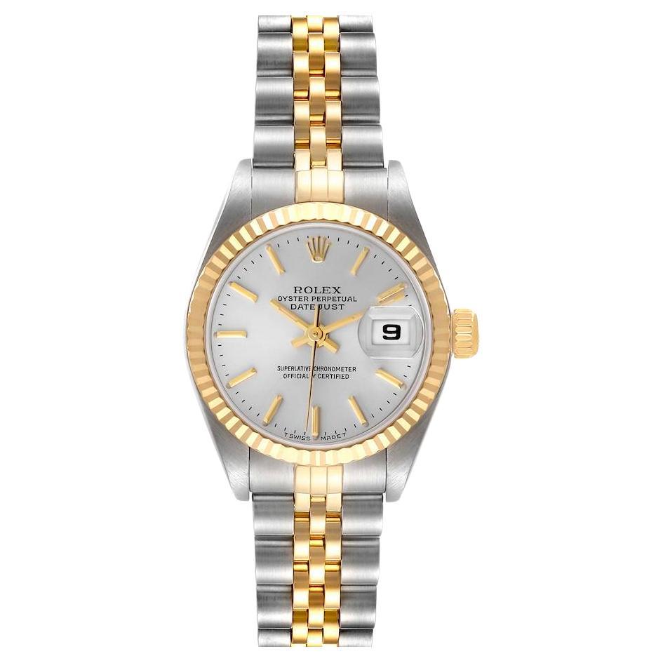 Rolex Datejust Steel Yellow Gold White Diamond Dial Ladies Watch 79173 ...