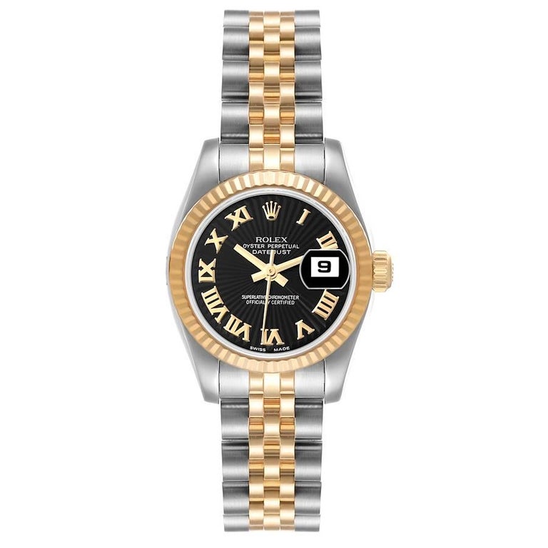 Rolex Datejust Steel Yellow Gold Sunbeam Dial Ladies Watch 179173 Box ...