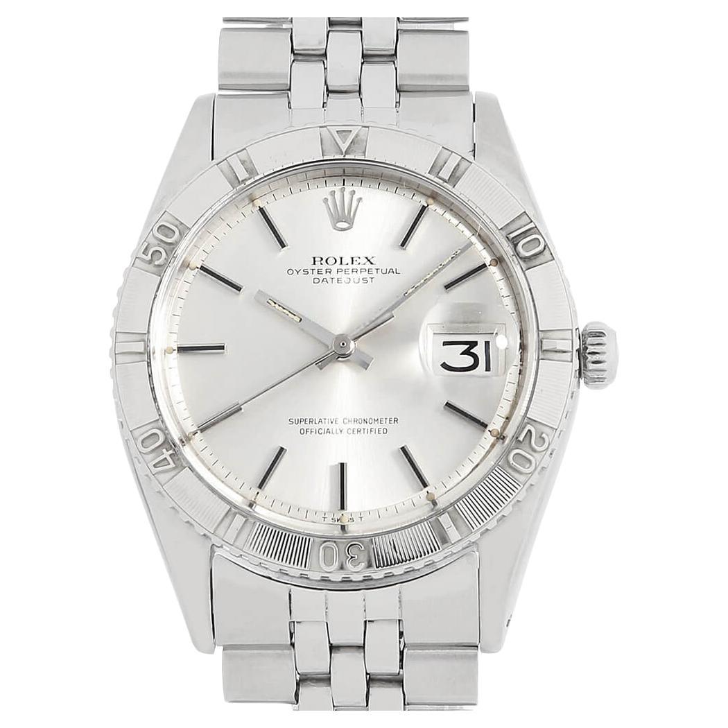 Rolex Datejust Thunderbird 1625 Silver Bar Dial, No. 26, Vintage Men's Watch For Sale at 1stDibs