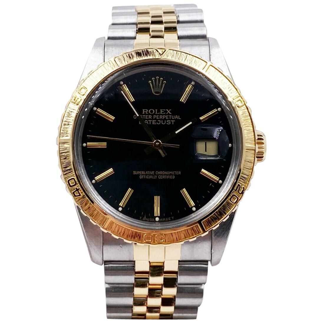 Rolex Datejust 16253, Black Dial, Certified and Warranty For Sale at ...