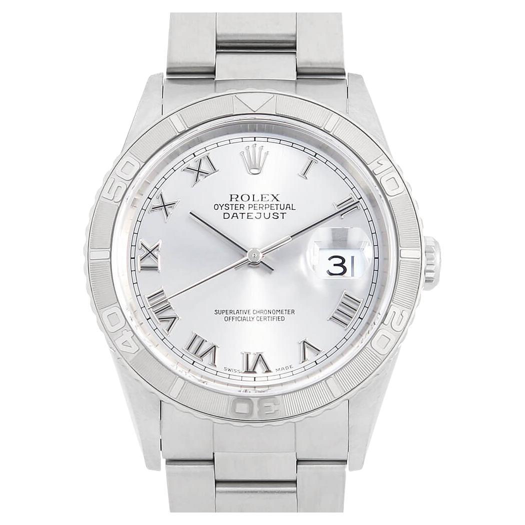 Rolex Datejust Thunderbird 16264, Gray Roman, 3-Row Oyster, F-Num, Used ...