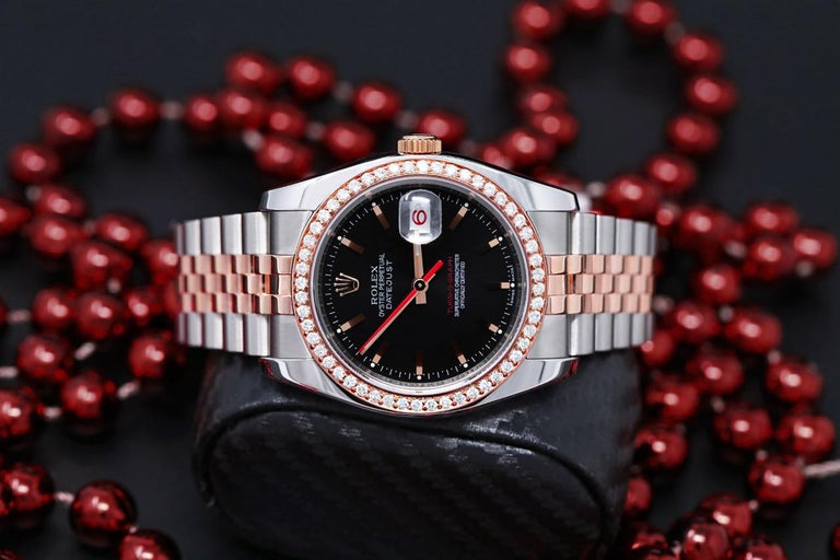 Rolex Datejust Turn-o-graph 116261 Two Tone Stainless Steen and Rose ...
