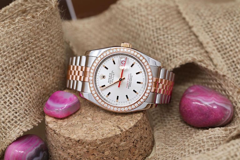Rolex Datejust Turn-o-graph 116261 Two Tone Stainless Steel and Rose ...