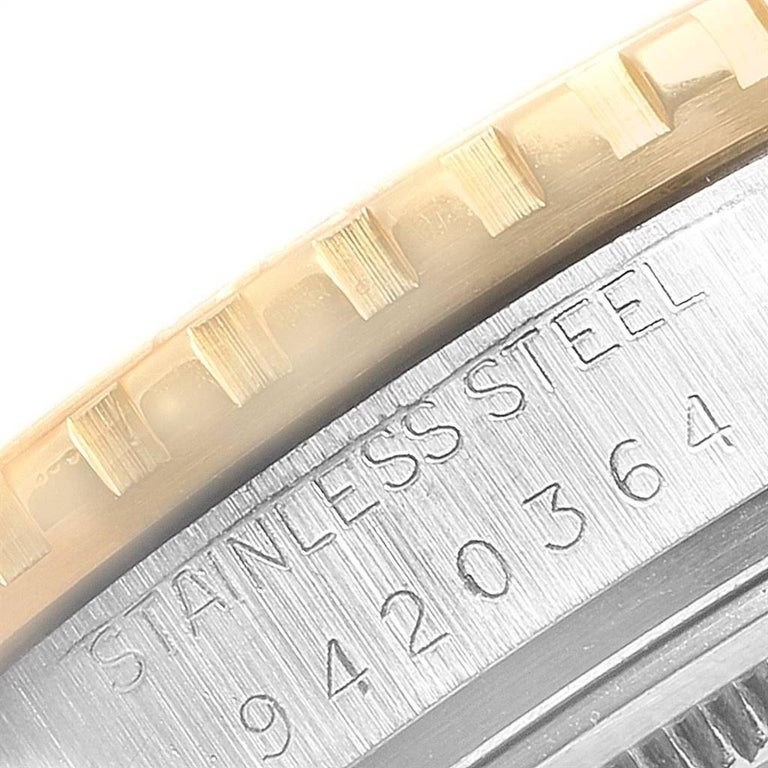 Rolex Datejust Turnograph Men’s Steel Yellow Gold Blue Dial Watch 16253 ...