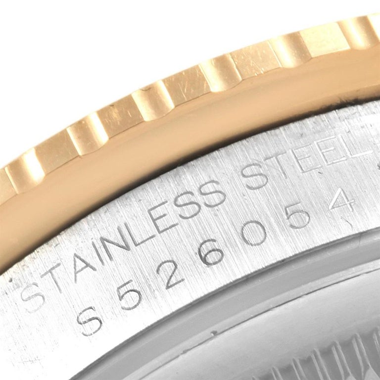 Rolex Datejust Turnograph Steel Yellow Gold Tapestry Dial Watch 16263 ...