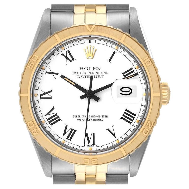 Rolex Montre pour homme Datejust turnographe en acier et or jaune ...