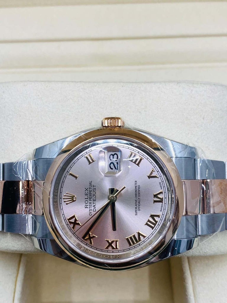 Rolex Datejust Two Tone with Paper 116201 For Sale at 1stDibs