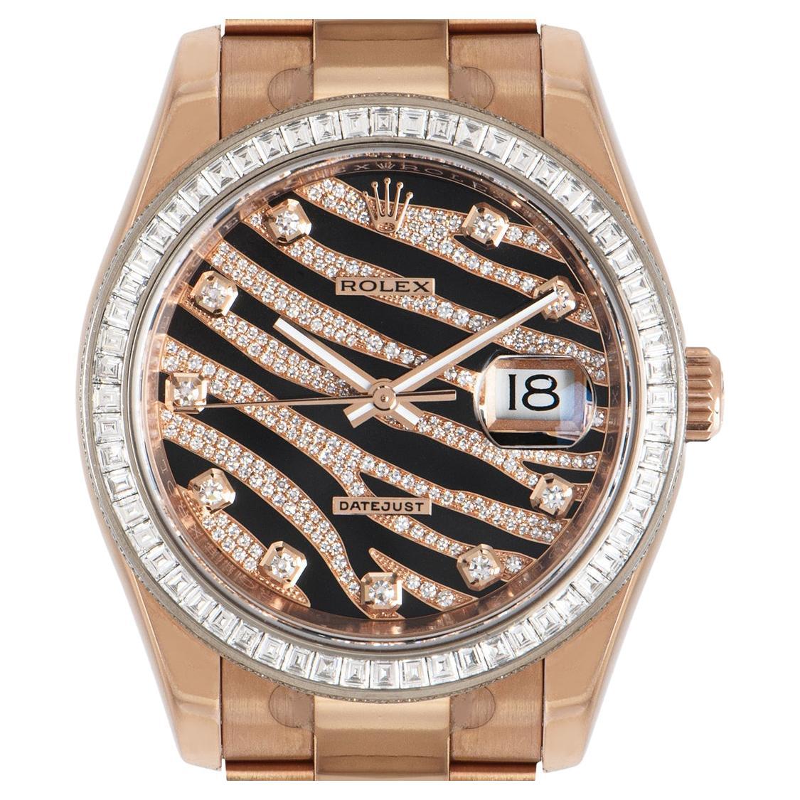 Rolex Datejust Zebra Nos Diamond Set 116285BBR For Sale at 1stDibs ...