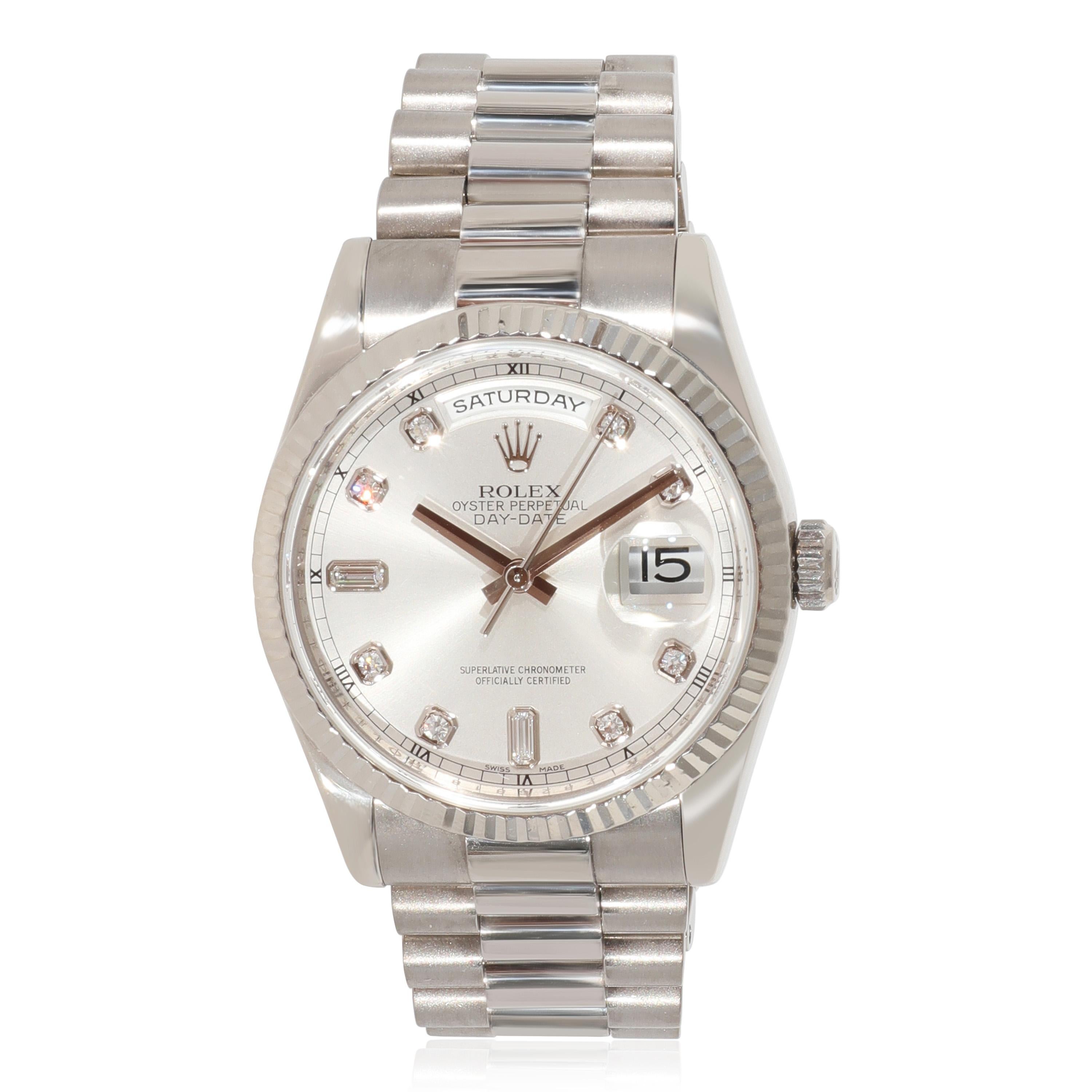 Rolex Day-Date 118239 Men's Watch in 18 Karat White Gold For Sale at ...