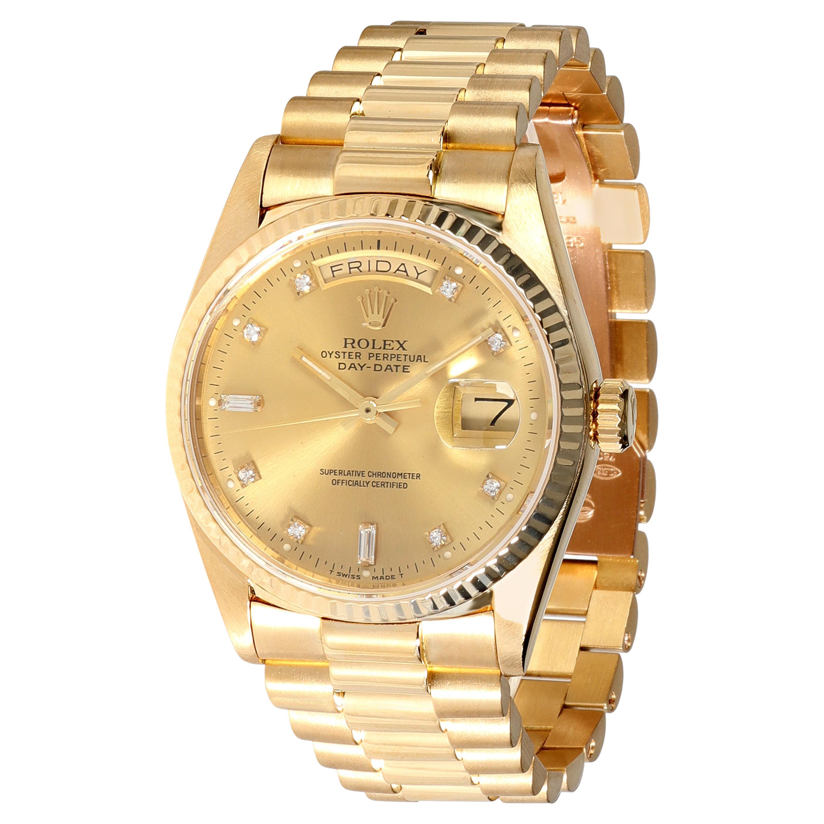 Rolex President SMU Bobby Collin's Day-Date 18 Karat Gold Men's Watch ...