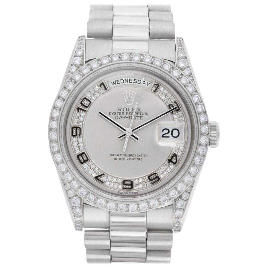 Rolex Day-Date 18206, Silver Dial, Certified and Warranty at 1stDibs