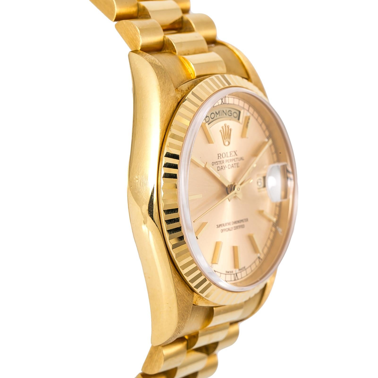 Rolex Day-Date 18238, White Dial, Certified and Warranty For Sale at ...
