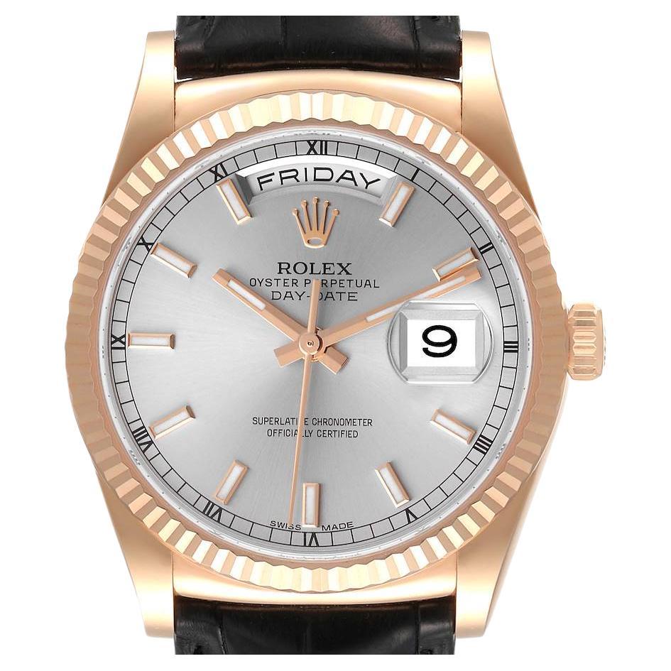Rolex Yachtmaster 37 18K Everose Gold Rubber Strap Watch 268655 Box ...