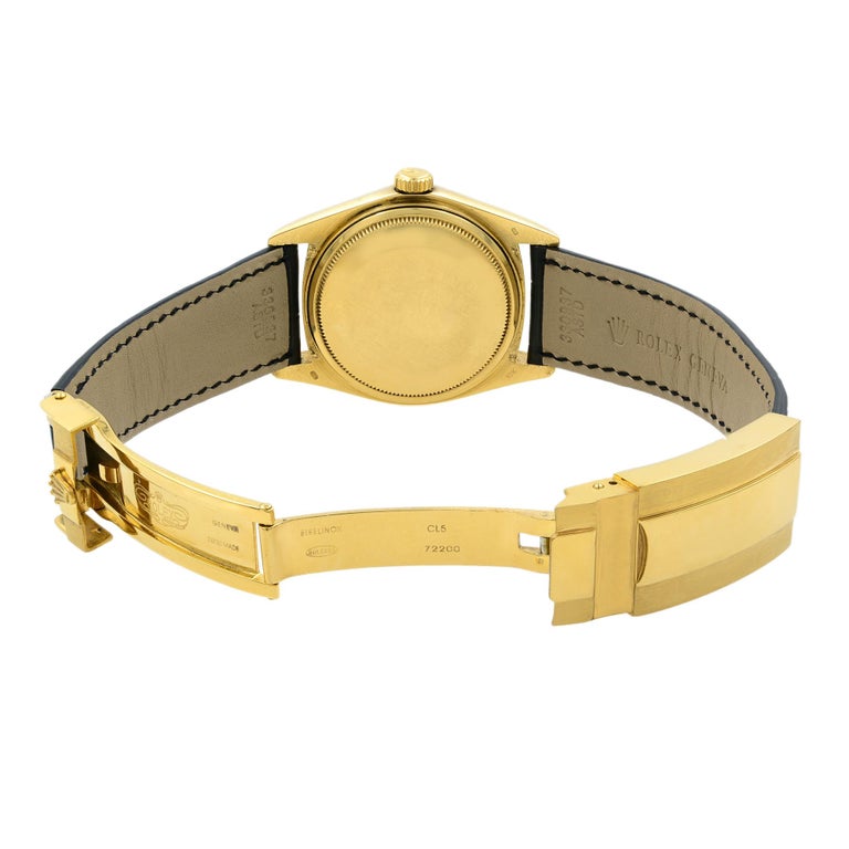 Rolex Day-Date 18 Karat Gold Champagne Spanish Calendar Automatic Watch ...