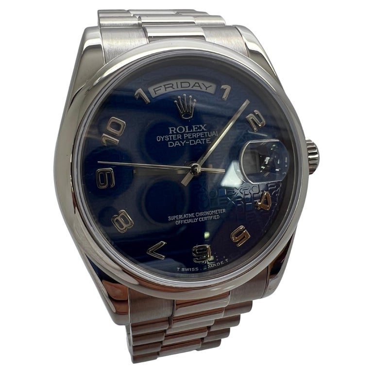 Rolex Day-Date Royal Arabic Blue Rare! Watch For Sale at 1stDibs