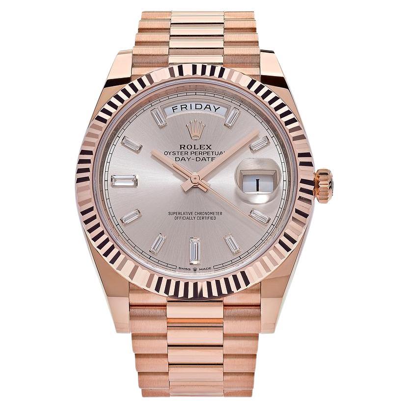 Rolex Day-Date 40 Roségold President 228235 Armbanduhr - Schokoladen ...