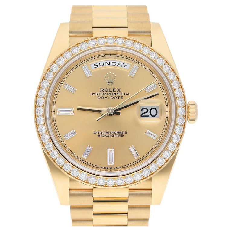 Rolex Day Date 40 Presidential 228348RBR Yellow Gold Factory Diamond ...