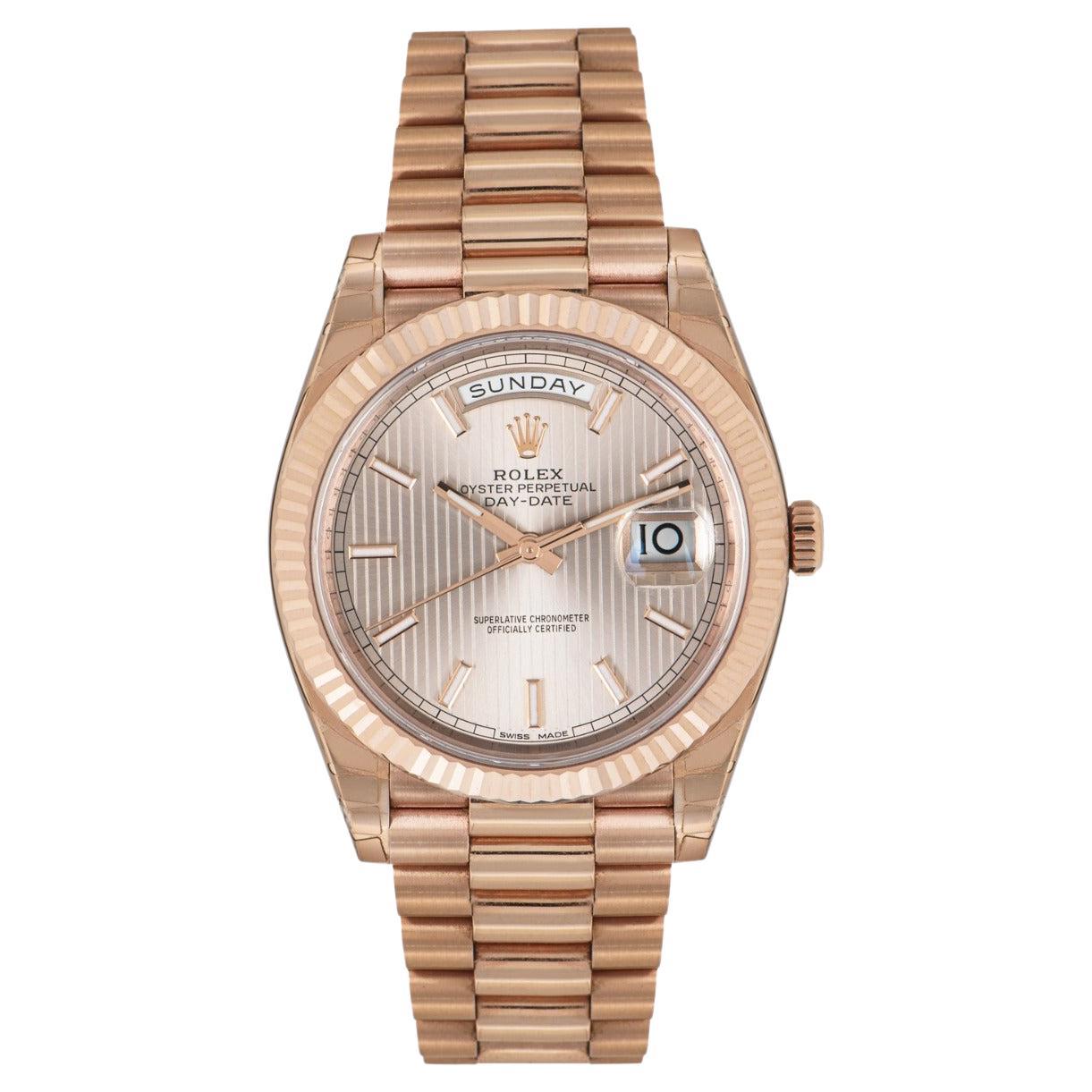 Rolex Day-Date 40 Rose Gold 228235 For Sale at 1stDibs