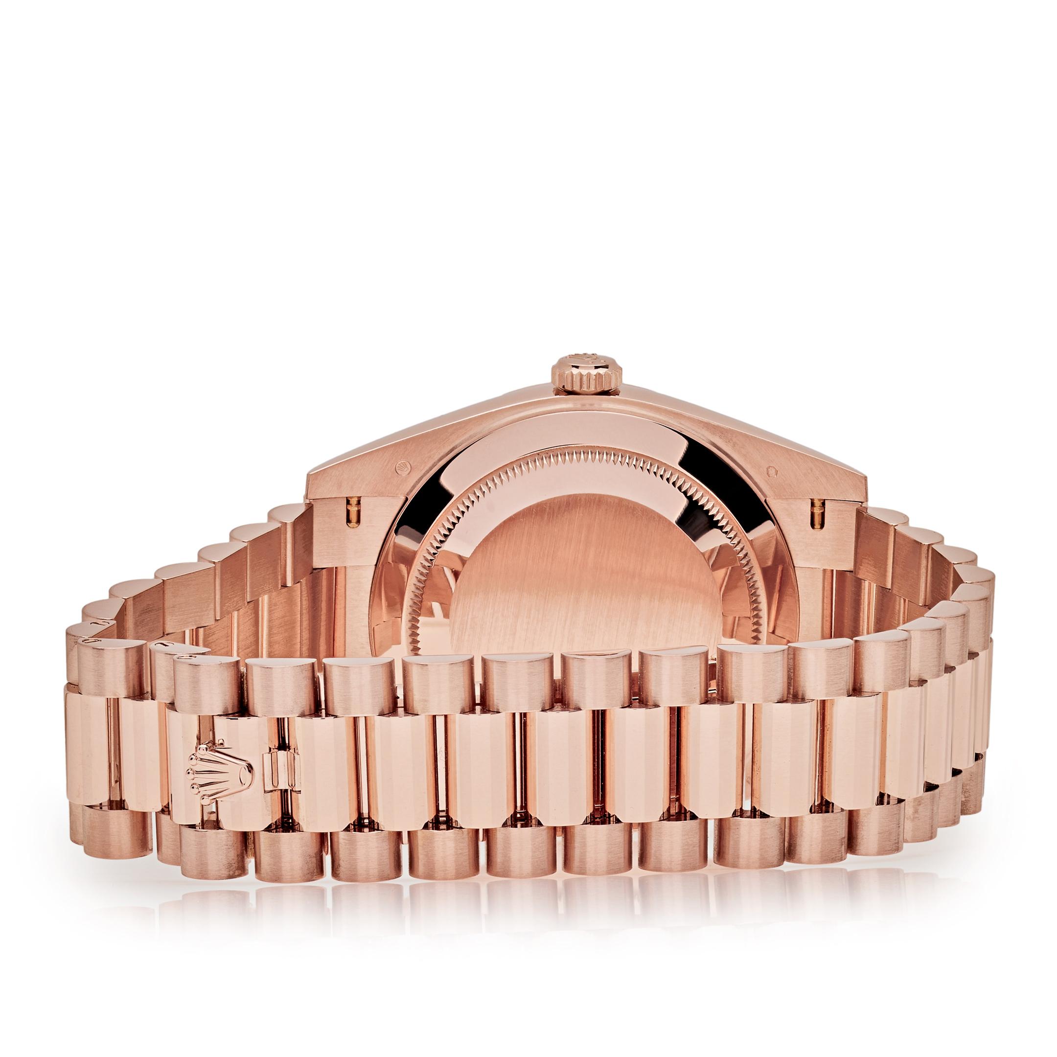 Rolex Day-Date Rose Gold Olive Green Dial 228235, '2022' For Sale at ...