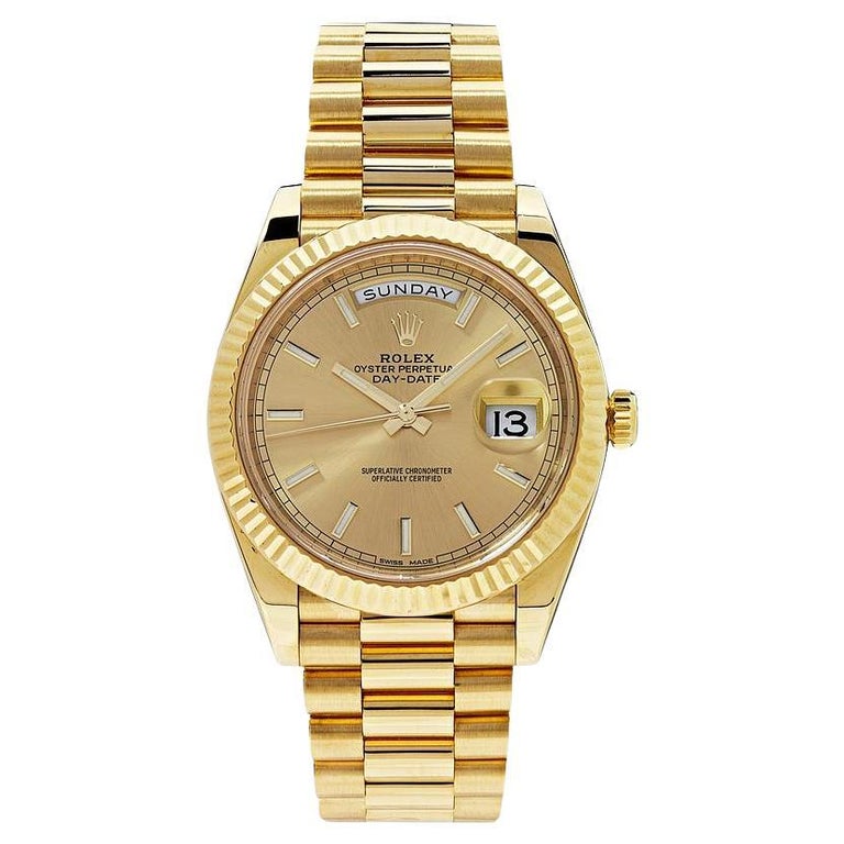 Rolex Day-Date 40 Yellow Gold Champagne Dial 228238 '2016' Watch For ...