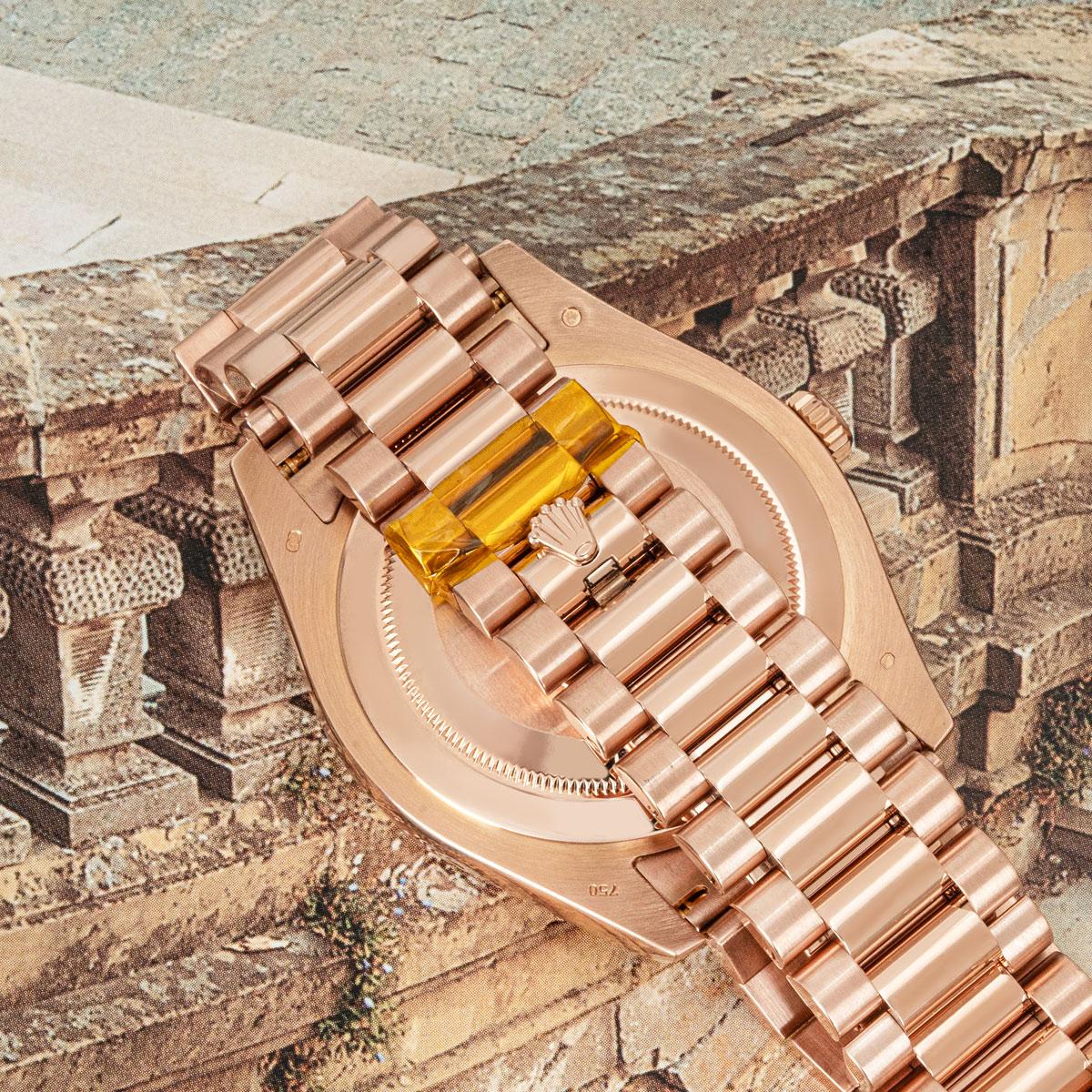 Rolex Day-Date II Diamond Dial 218235 For Sale at 1stDibs