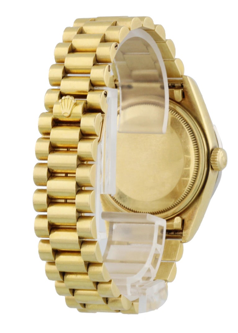 Rolex Day-Date President 18048 Diamond Dial and Bezel Men's Watch For ...