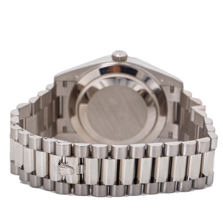 Rolex Day-Date President 228239 Factory Black Diamond Dial Men's Watch ...