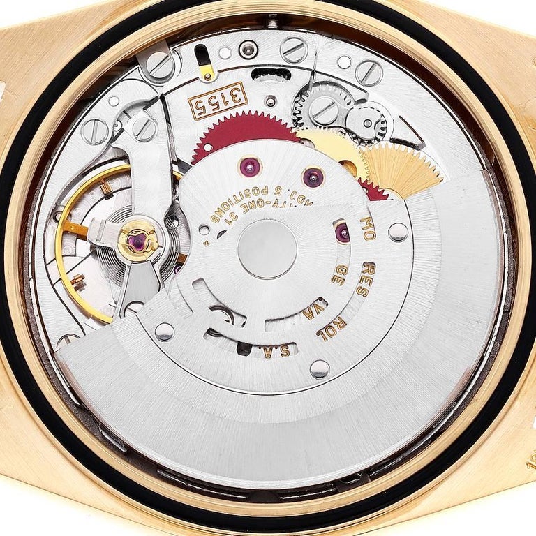 Rolex Day-Date President Yellow Gold Pleiades Diamond Dial Mens Watch ...