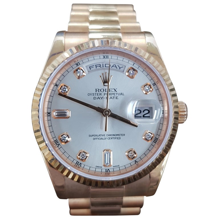 Rolex Day Date, Rose Gold, Model Number 118235, Registered 2005 For ...