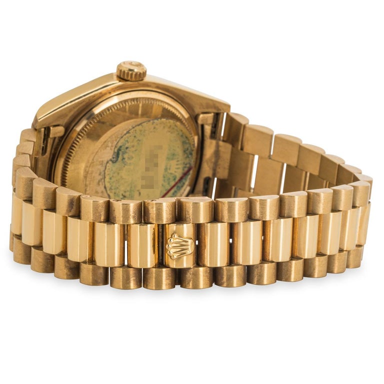 Rolex Day-Date Unworn Rare Coral Stella Diamond Dial 18038 For Sale at ...