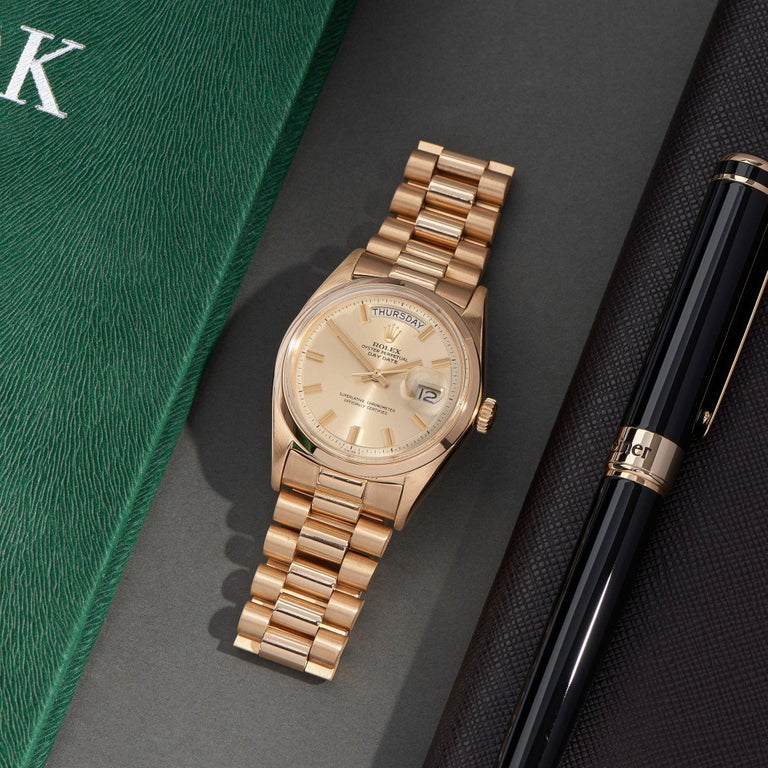 Rolex Day-Date Wideboy 1802 Men Yellow Gold 0 Watch For Sale at 1stDibs