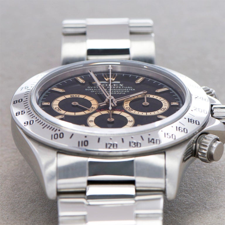 Rolex Daytona 0 16520 Men Stainless Steel Patrizzi Dial Watch at 1stDibs