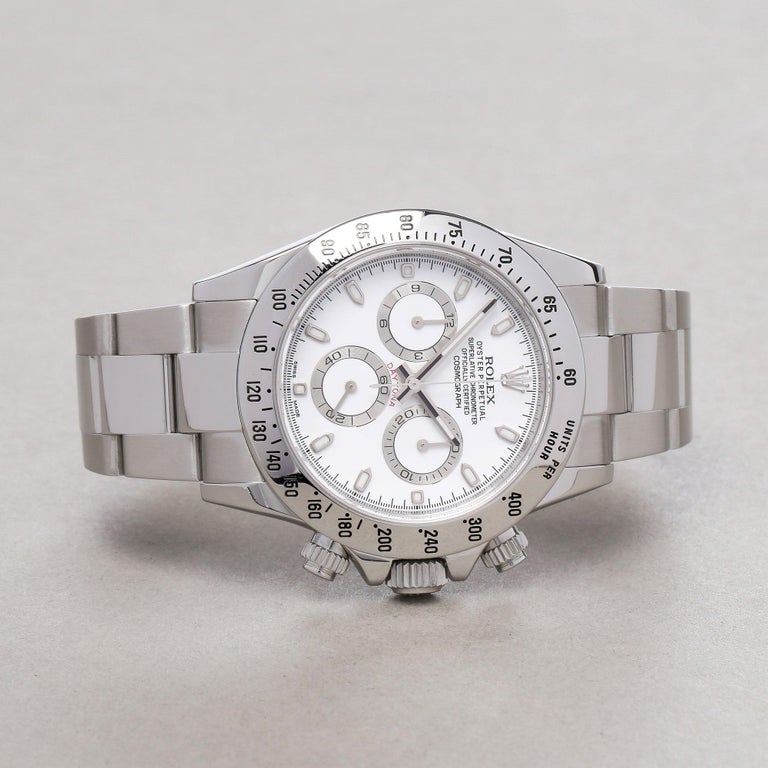 Rolex Daytona 116520 Men Stainless Steel APH'' Dial and ''Engraved ...