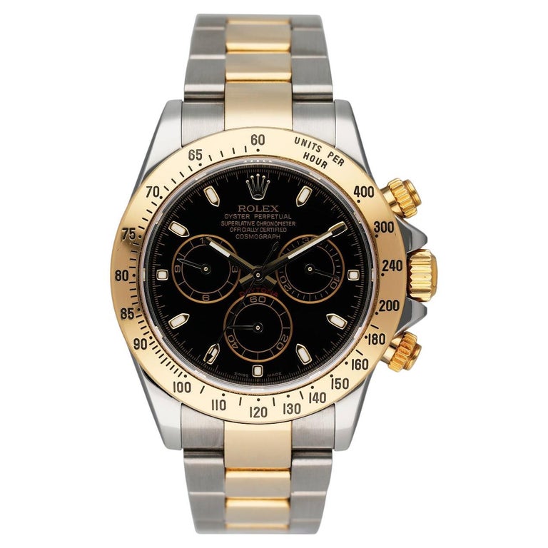 Rolex Daytona 116523 Black Dial Two-Tone Mens Watch Box Papers For Sale ...