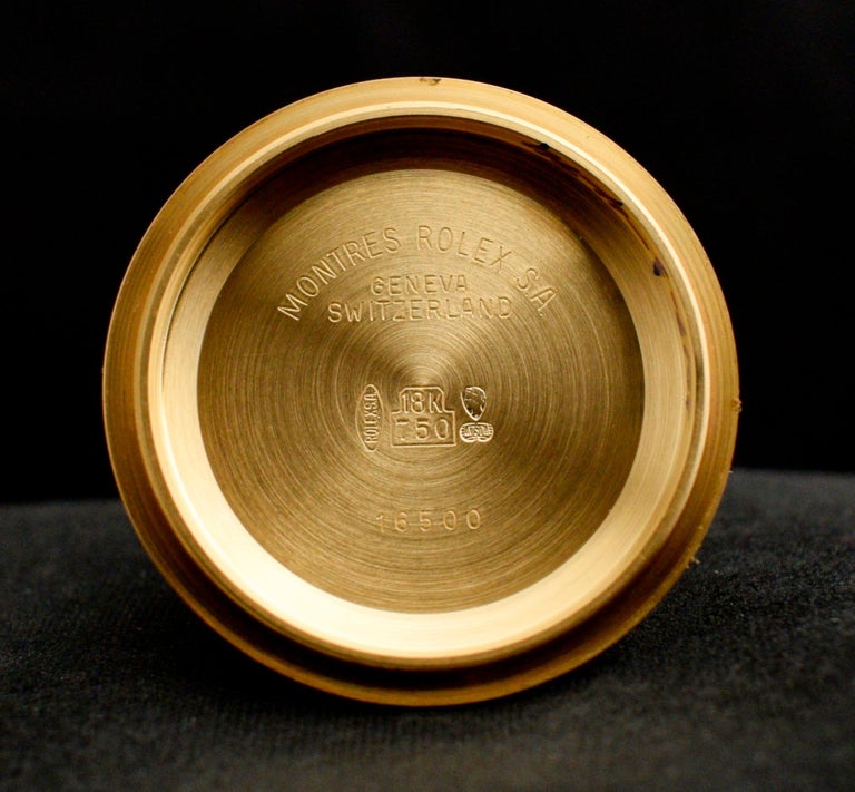 Rolex Daytona 18K Yellow Gold Black Dial "Floating Cosmograph" 16528 ...