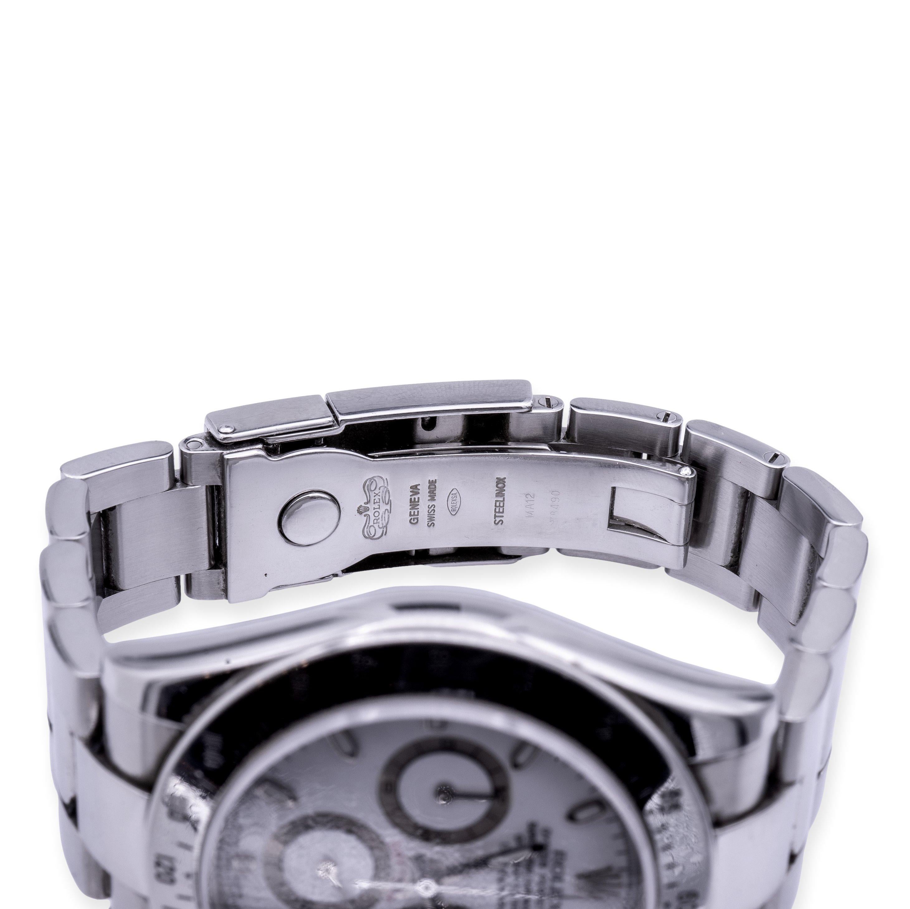 Rolex Daytona Cosmograph 116520 Stainless Steel White Chronograph Dial ...