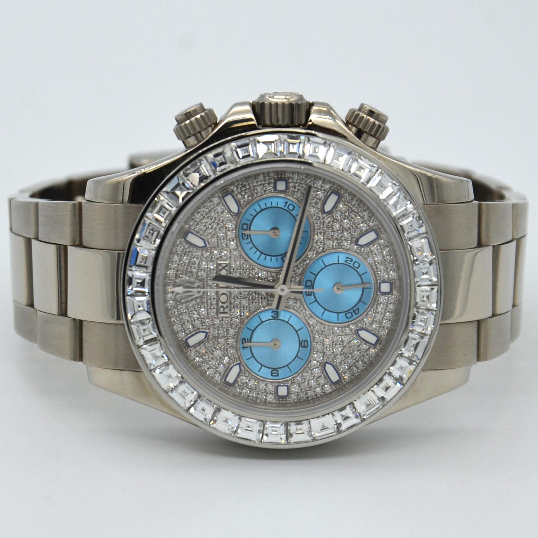 Rolex Daytona ice out, White Gold 116509 For Sale at 1stDibs