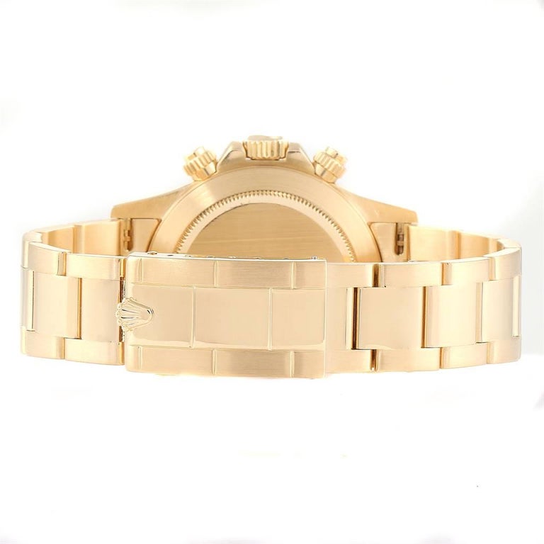 Rolex Daytona Inverted 6 Yellow Gold Chronograph Men's Watch 16528 For ...