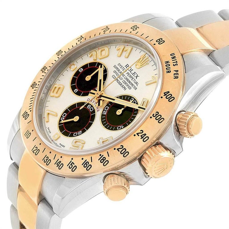 Rolex Daytona Panda Dial Steel Yellow Gold Chronograph Men's Watch ...