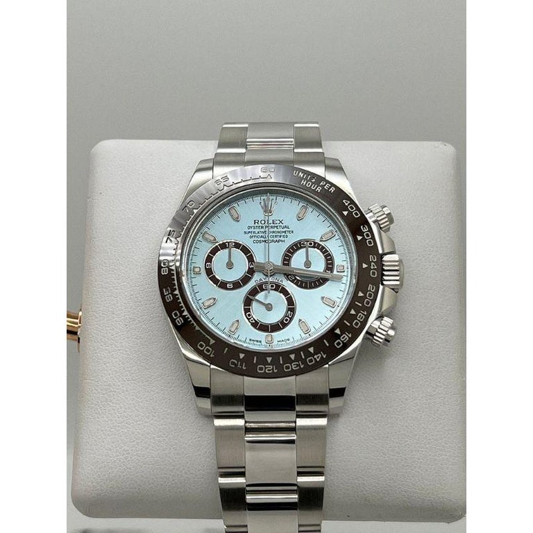 Rolex Daytona Platinum Ice Blue Dial 116506, 2021 at 1stDibs