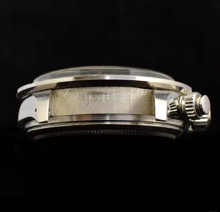 Rolex Daytona Steel Black Dial Big Red 6263 Stardust Sub Registers ...