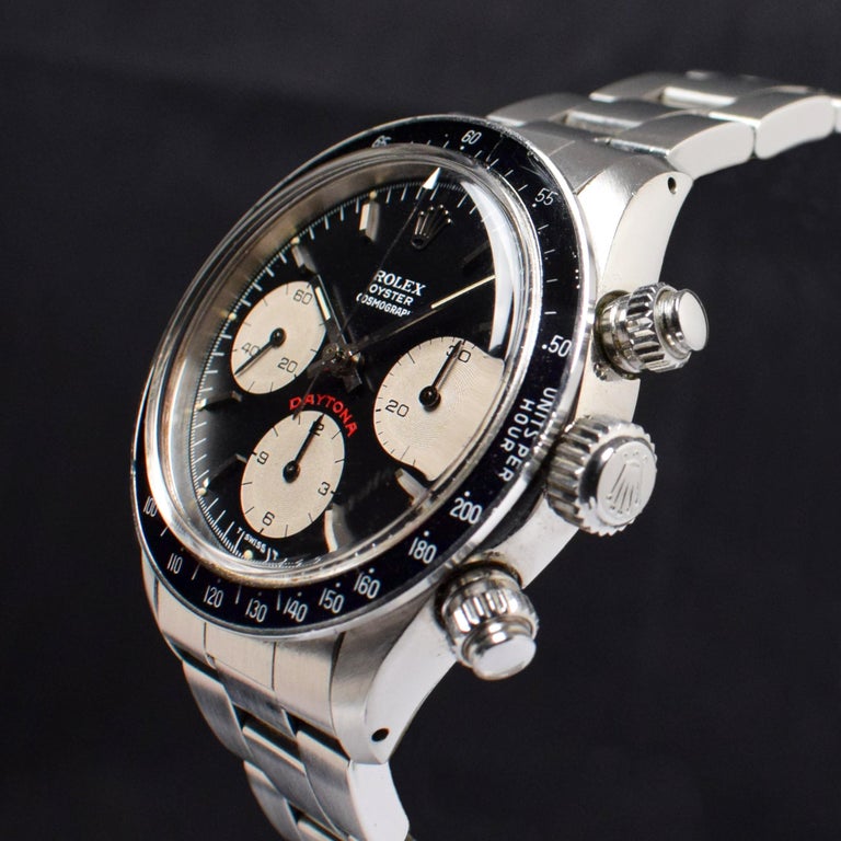 Rolex Daytona Steel Black Dial Big Red 6263 Stardust Sub Registers ...
