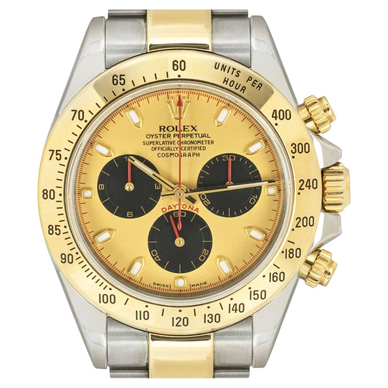 Rolex Daytona Acciaio Oro Giallo MOP Diamante Orologio Uomo 116523 ...