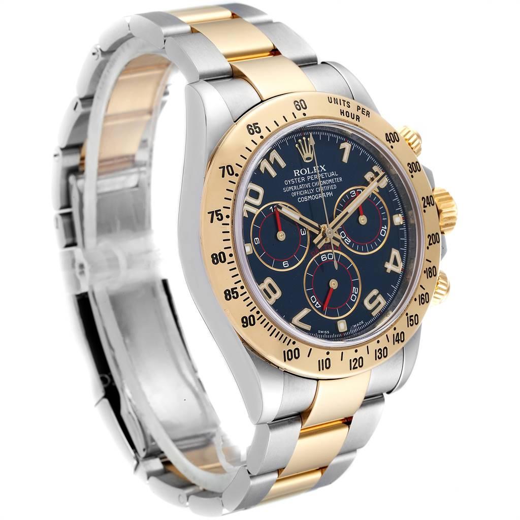 Rolex Daytona Steel Yellow Gold Blue Racing Dial Men's Watch 116523 For ...
