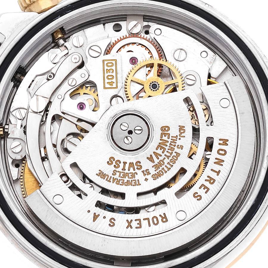 Rolex Daytona Steel Yellow Gold Inverted 6 Black Dial Mens Watch 16523 ...