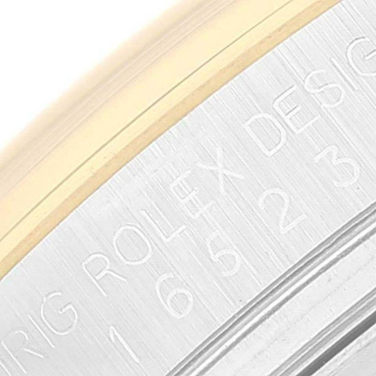 Rolex Daytona Steel Yellow Gold Inverted 6 Black Dial Watch 16523 Box ...