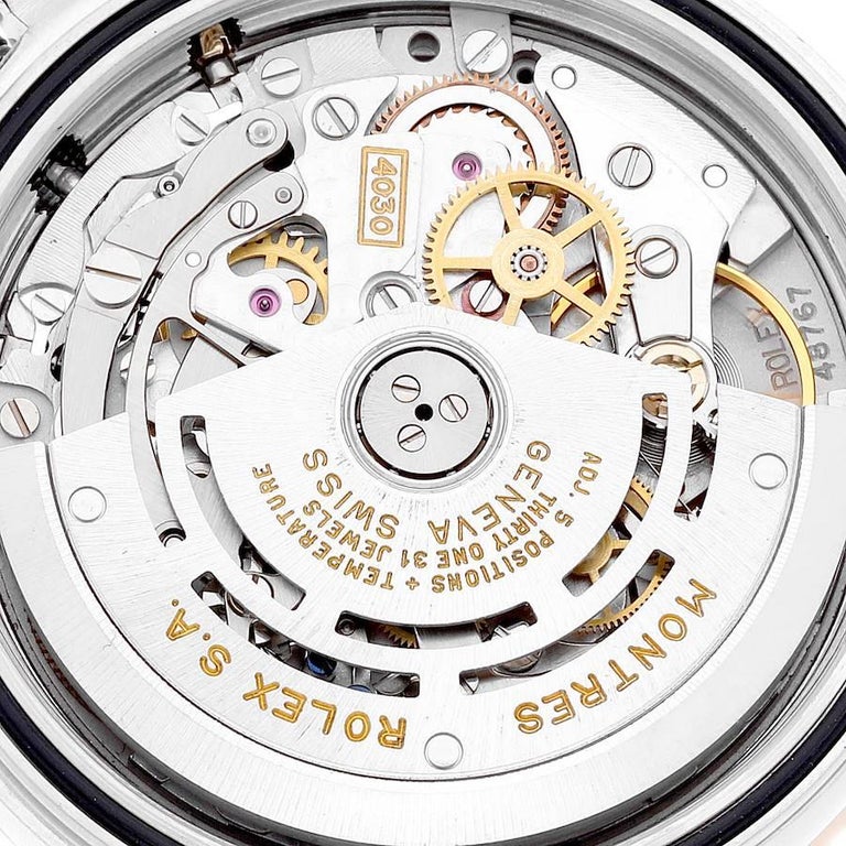 Rolex Daytona Steel Yellow Gold Inverted 6 Black Dial Watch 16523 Box ...