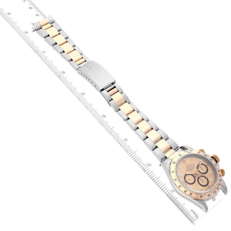 Rolex Daytona Steel Yellow Gold Inverted 6 Chronograph Mens Watch 16523 ...