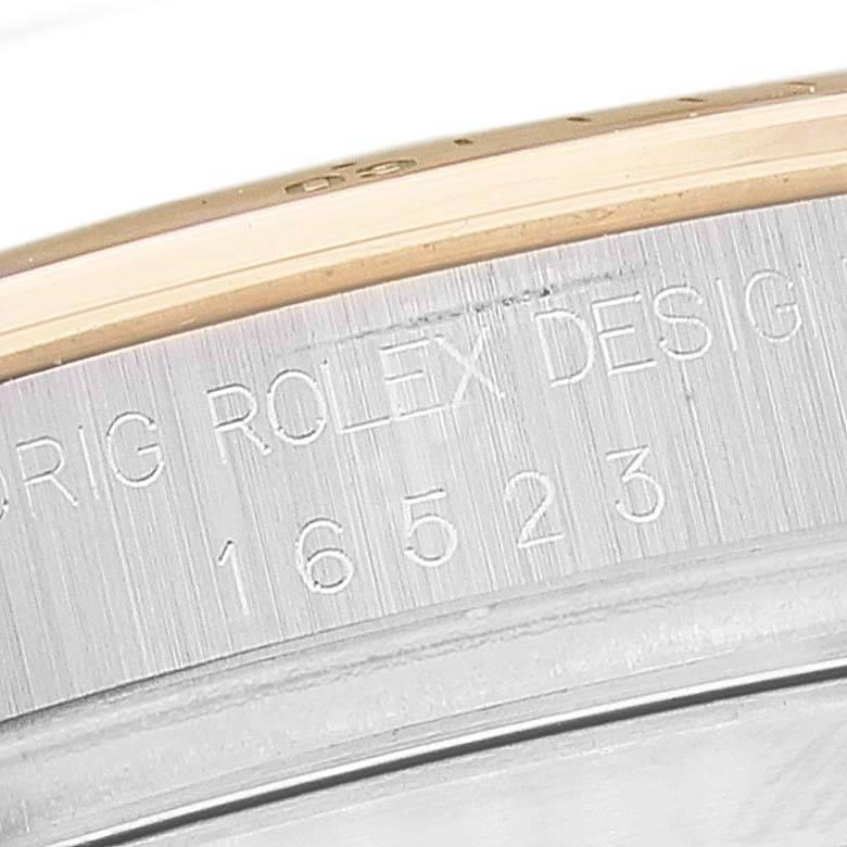 Rolex Daytona Steel Yellow Gold Inverted 6 Diamond Dial Mens Watch ...